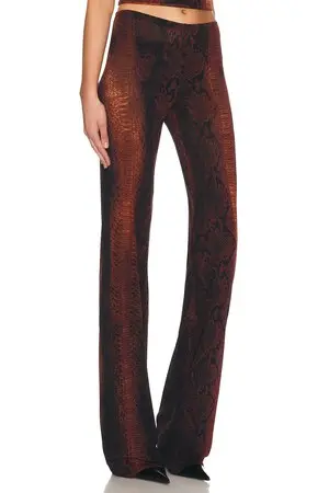 Jean Paul Gaultier Printed Python Mesh Trouser