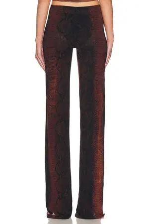 Jean Paul Gaultier Printed Python Mesh Trouser