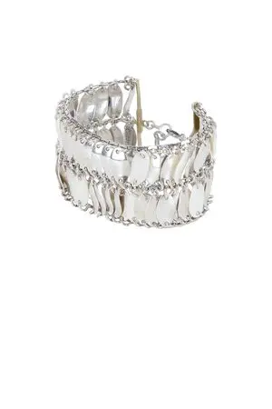 Isabel Marant Large Metallic Bracelet - Silver & Dore
