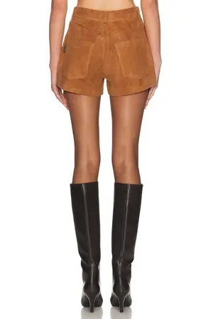 HAIKURE Brit Suede Short - Chocolate