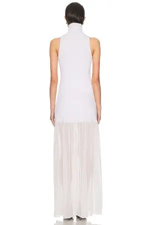 Enza Costa Airy Halter Turtleneck Dress