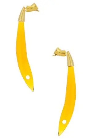 Bottega Veneta Drop Earrings - Gold Caramel