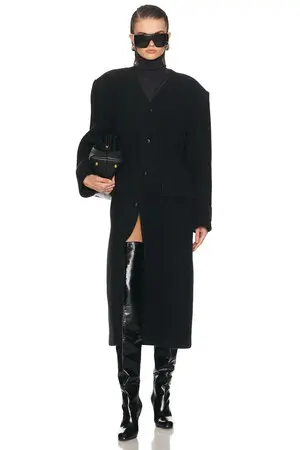 Alexander Wang Collarless Elasticated Waist Coat