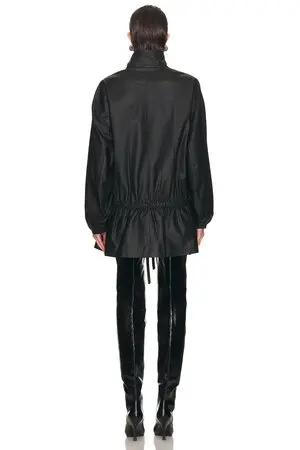 Alexander Wang Drop Waist Leather Parka