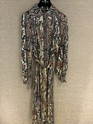Etro Paisley Tie Shirt Dress - Multicolor
