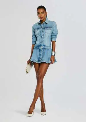 Retrofete Aleyni Denim Shirt Dress