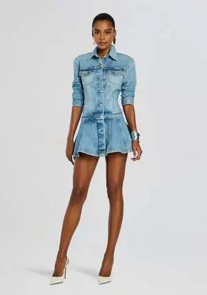 Retrofete Aleyni Denim Shirt Dress