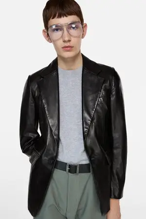 Acne Studios Leather Suit Jacket