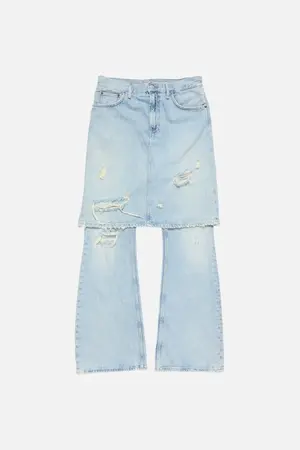 Acne Studios Layered Denim Trousers