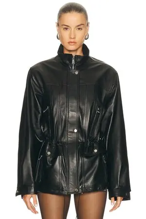 KAREN ARCANJO Lua Leather Jacket