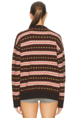 Miu Miu Wool Fairisle Sweater - Moro