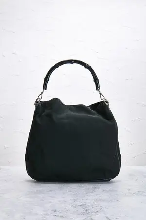 Gucci Bamboo Hobo Bag - Black
