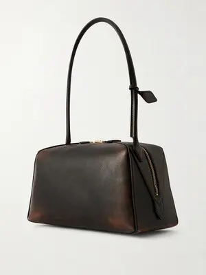 Alaïa Le Bulldog Leather Shoulder Bag - Brown