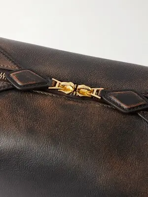 Alaïa Le Bulldog Leather Shoulder Bag - Brown
