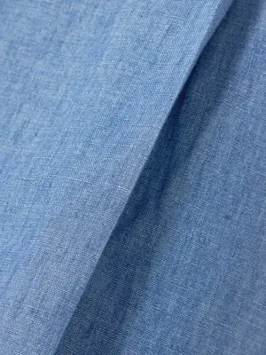 RÓHE Linen Wide-leg Trousers - Blue