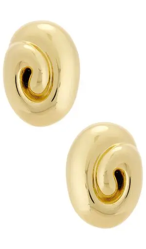 Lele Sadoughi Spiral Dome Clip-on Earrings - Gold