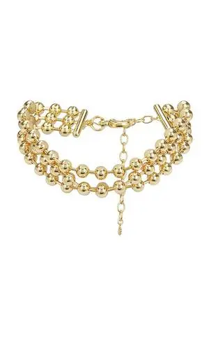Lele Sadoughi Diana Triple Row Necklace - Gold
