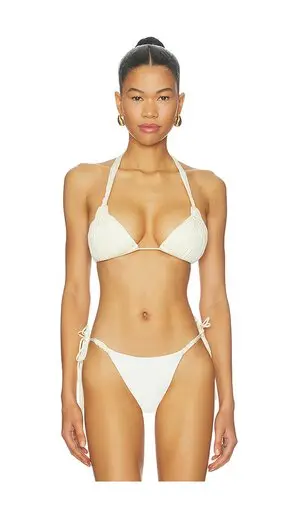 PQ Mila Triangle Bikini Top - White