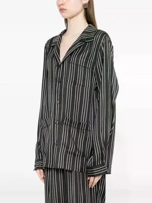 TOM FORD Striped Shirt - Black