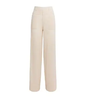 ALLUDE Wool-blend Cargo Trousers