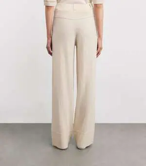ALLUDE Wool-blend Cargo Trousers