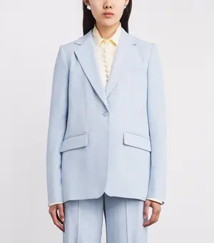 Sandro Embellished Blazer - Blue