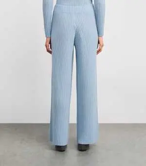 ALLUDE Cashmere Rib Trousers