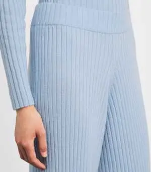 ALLUDE Cashmere Rib Trousers