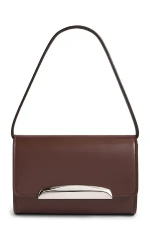 Brandon Maxwell Louise Pochette Bag - Brown