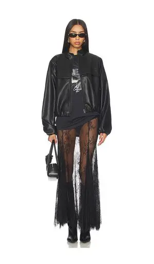 ANINE BING Walker Tee California Graphic Print - Black