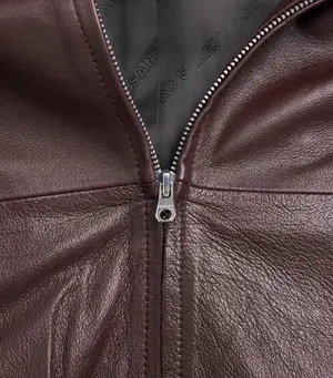 Sandro Raglan-sleeve Leather Jacket