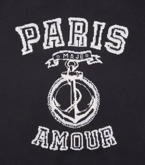 Maje Paris Amour Logo Sweater