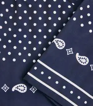 Maje Polka Dot And Paisley Print Mini Dress