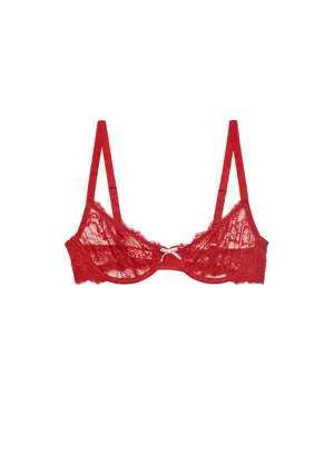 Fleur Du Mal Bianca Lace Bra - Rouge