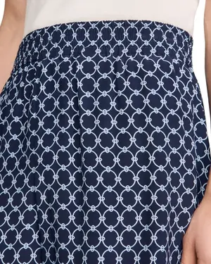 Sandro Printed Floaty Shorts - Navy Blue