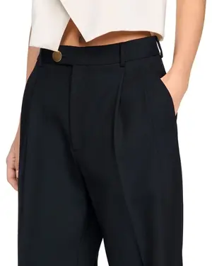 Sandro Straight Leg Trousers