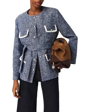 Maje Belted Jackets For Women