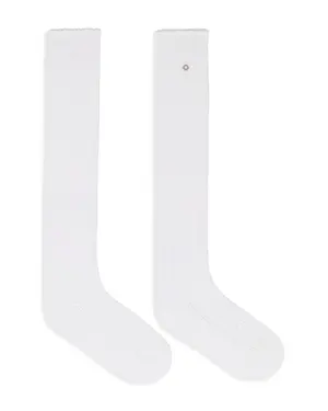Maje Knee High Pointelle Socks - White