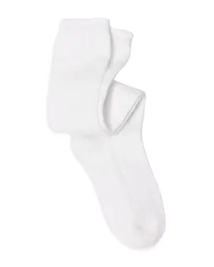 Maje Knee High Pointelle Socks - White