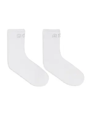 Maje Pearl Pointelle Socks - White