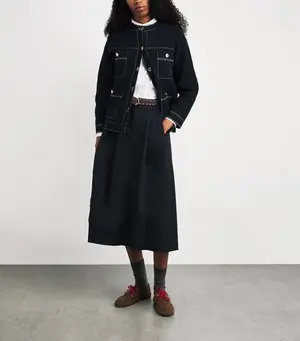 Sandro Leather Rivet Belt