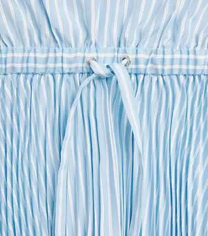 Maje Striped Maxi Shirt Dress - Blue