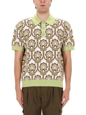 Drole De Monsieur Polo Shirt "maille Tapisserie - Multicolour