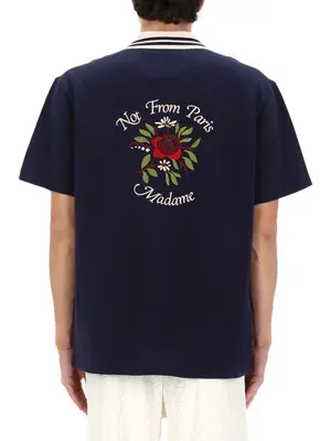 Drole De Monsieur Slogan Rose" Shirt