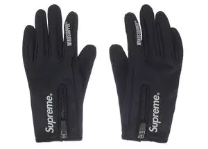 Supreme Windstopper Zip Gloves - Black