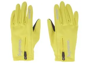 Supreme Windstopper Zip Gloves - Yellow