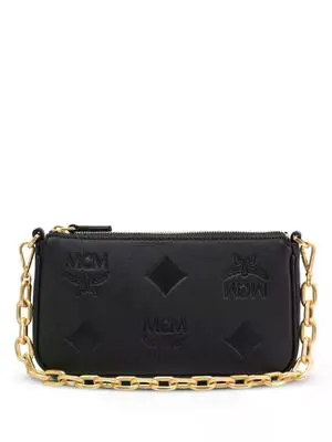 Mcm Debossed Logo Shoulder Bag