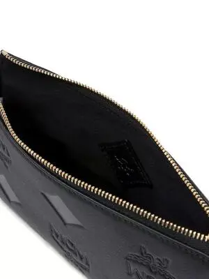 Mcm Debossed Logo Shoulder Bag