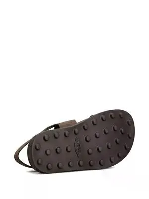 TOD'S Bar Detail Slingback Sandals