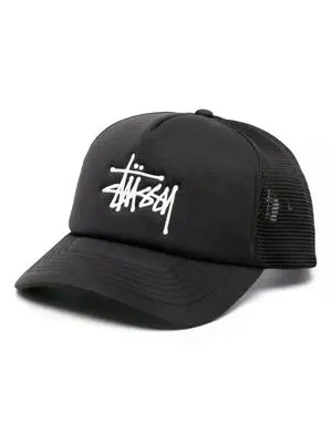 StÜssy Logo-embroidered Cap - Black